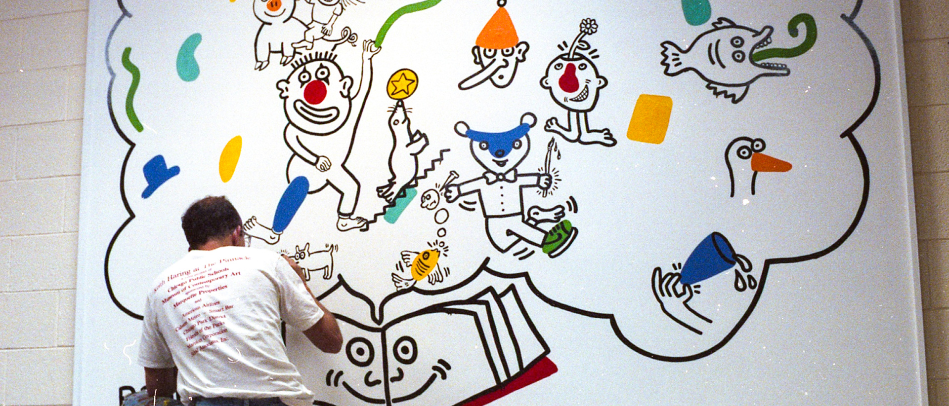 Little-known mural Keith Haring made for an Iowa school goes on public ...